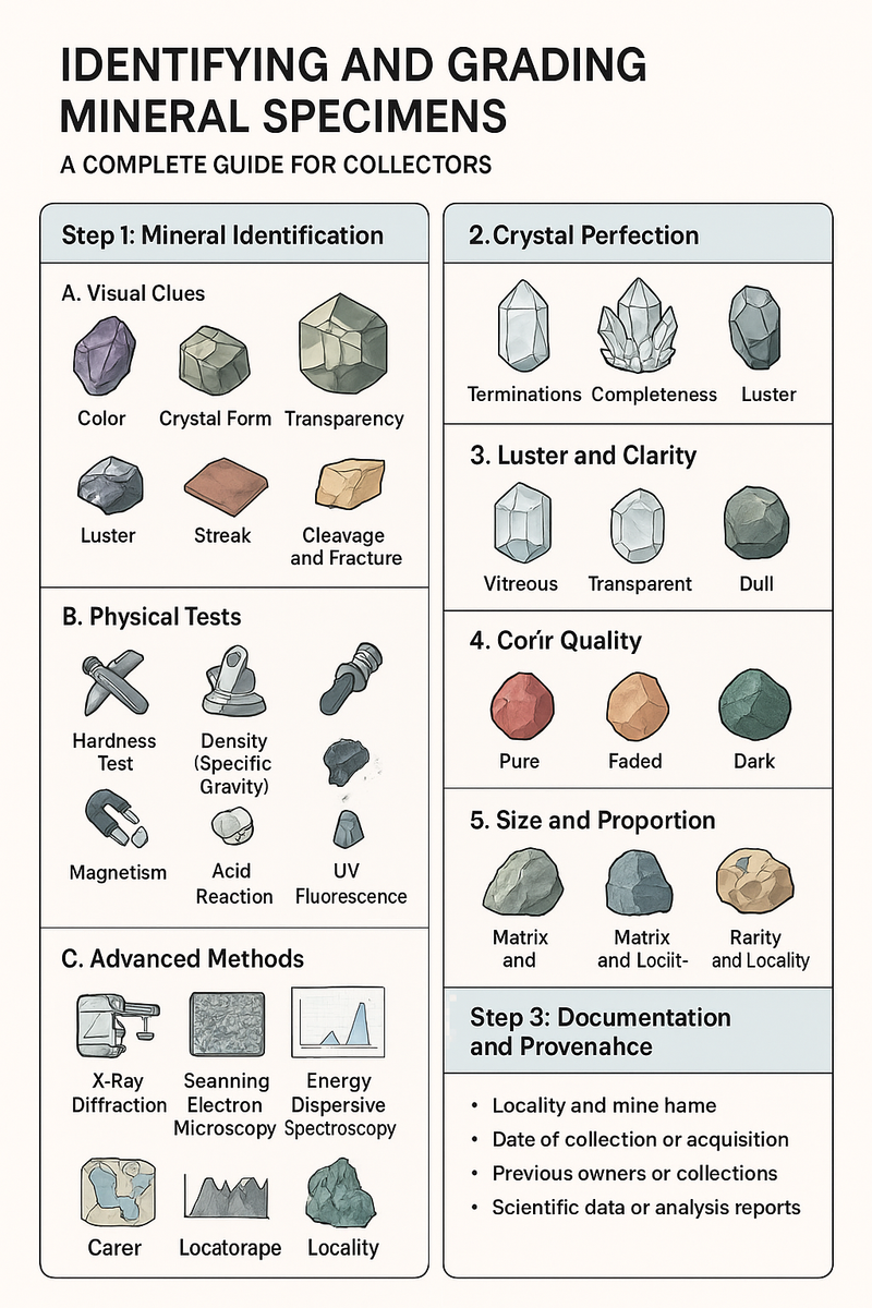 Identifying and Grading Mineral Specimens| Gems & Minerals Rock