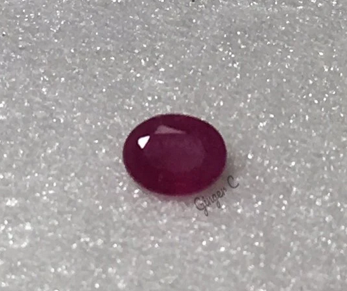 Ruby 5x4mm Oval .45ct| Gems & Minerals Rock Shop