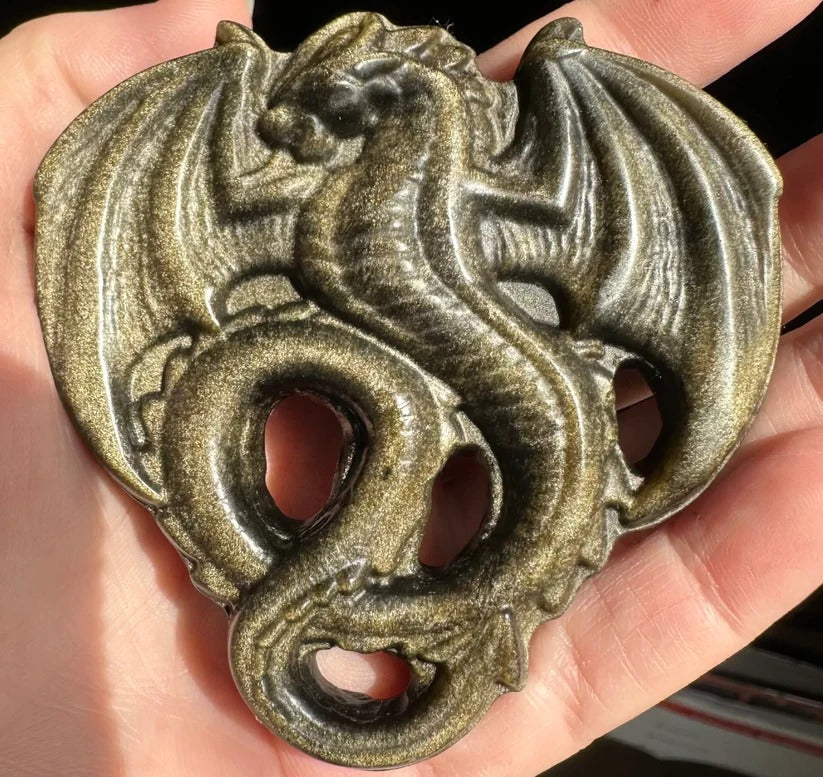Golden Sheen Obsidian| Gems & Minerals Rock