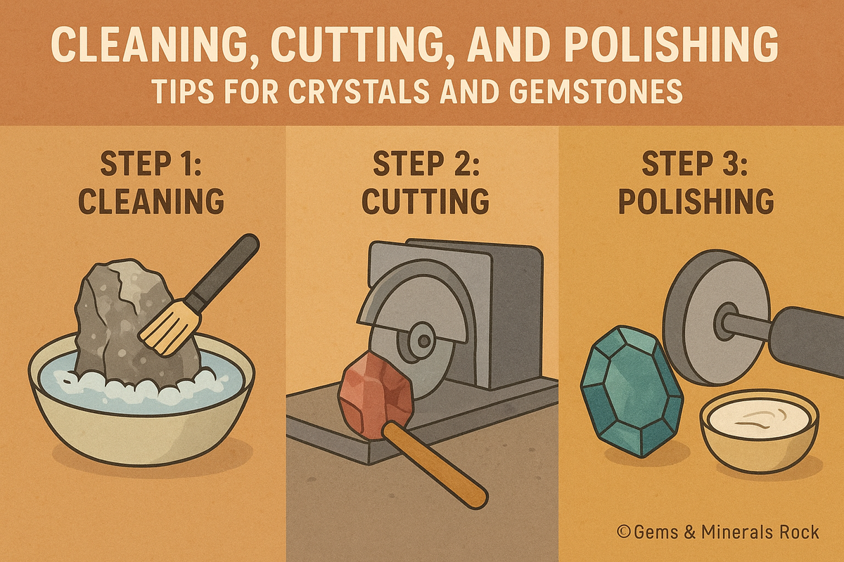 Cleaning, Cutting, and Polishing Tips| Gems & Minerals Rock