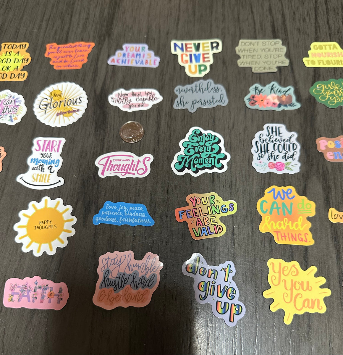 Inspirational Stickers Set of 50| Gems & Minerals Rock