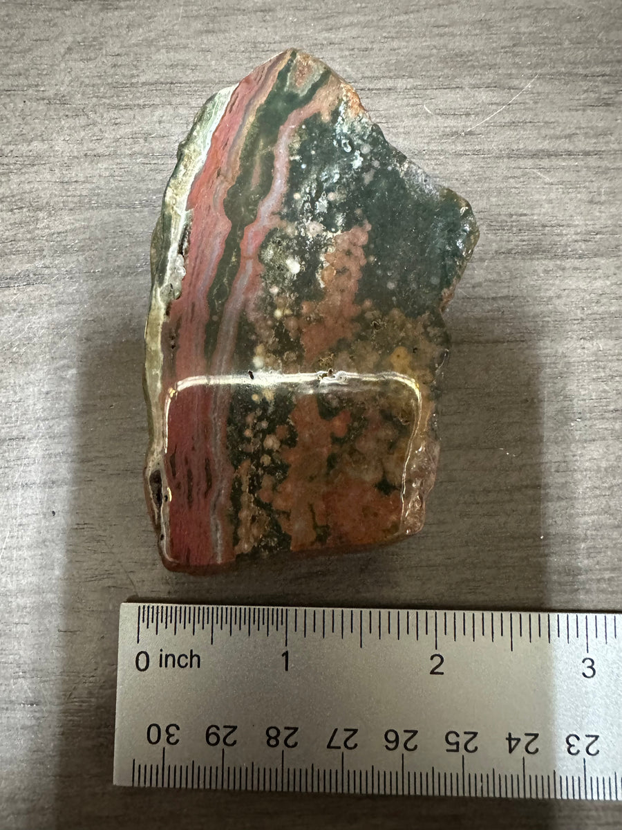 8th Vein Ocean Jasper Slab #60| Gems & Minerals Rock