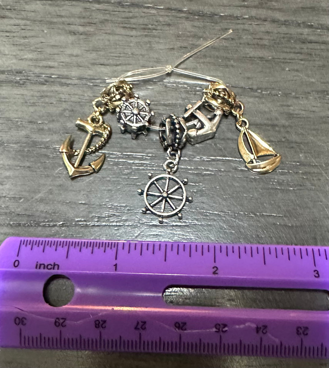 Charm Set Anchor, Sailboat & More| Gems & Minerals Rock