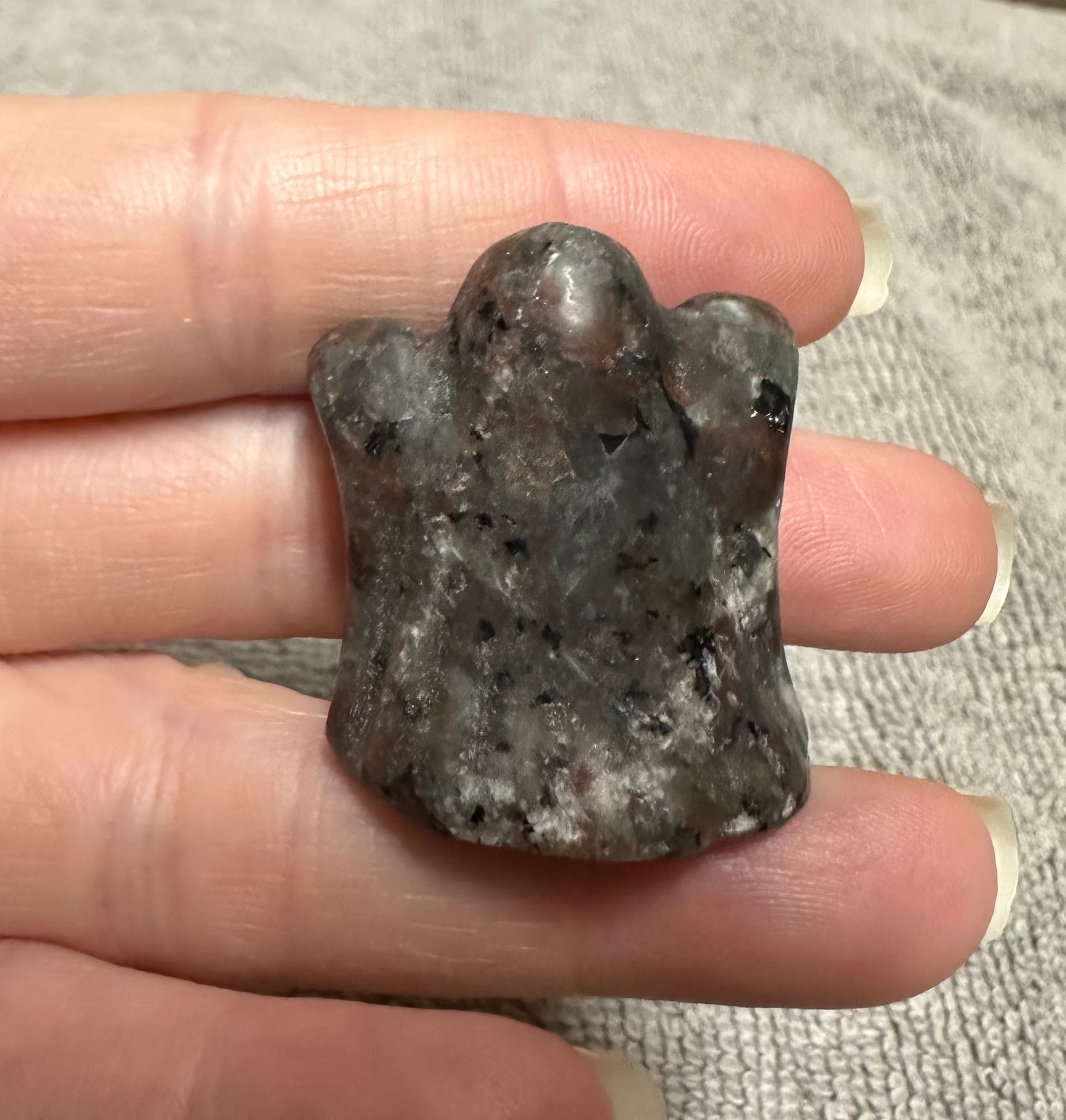Carved Yooperlite Ghost – Gems & Minerals Rock Shop