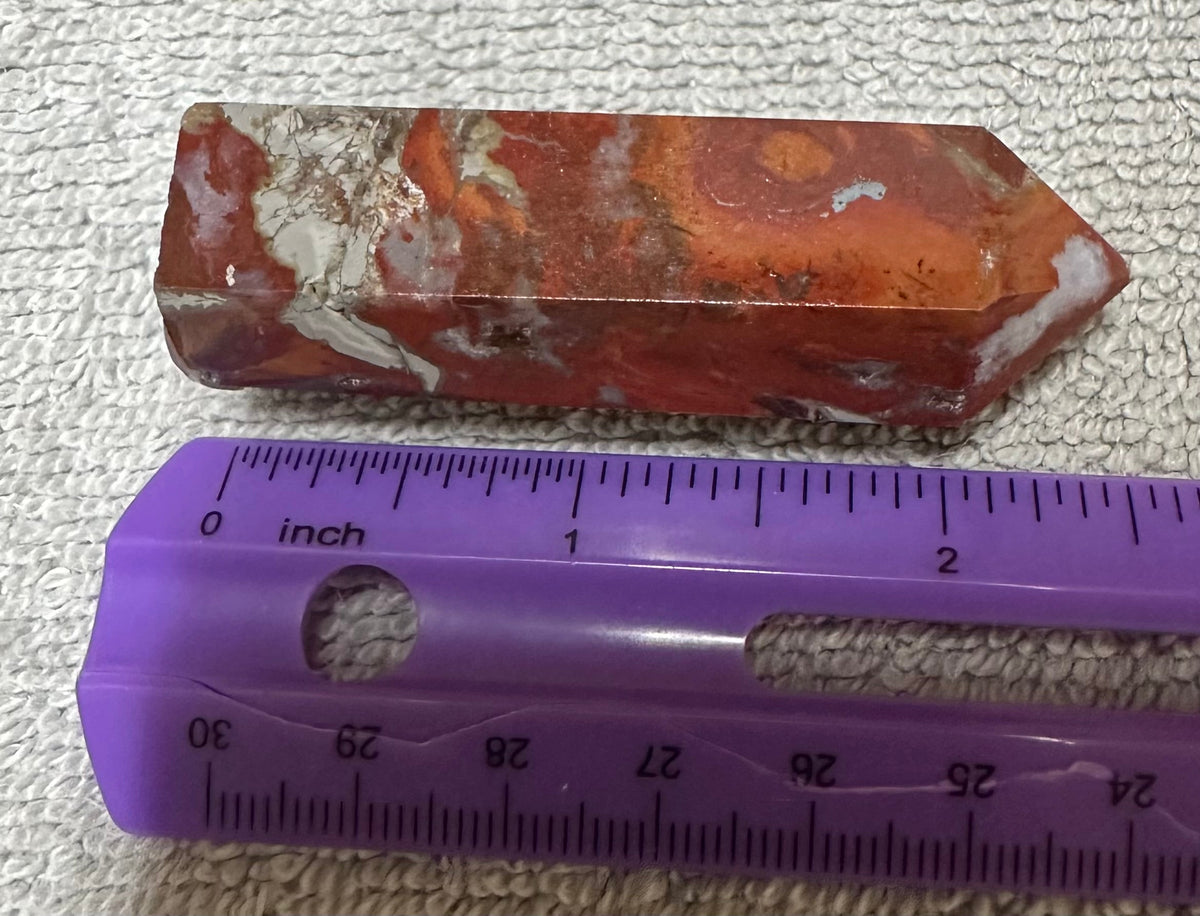 Natural Red Agate Obelisk Tower #4| Gems & Minerals Rock