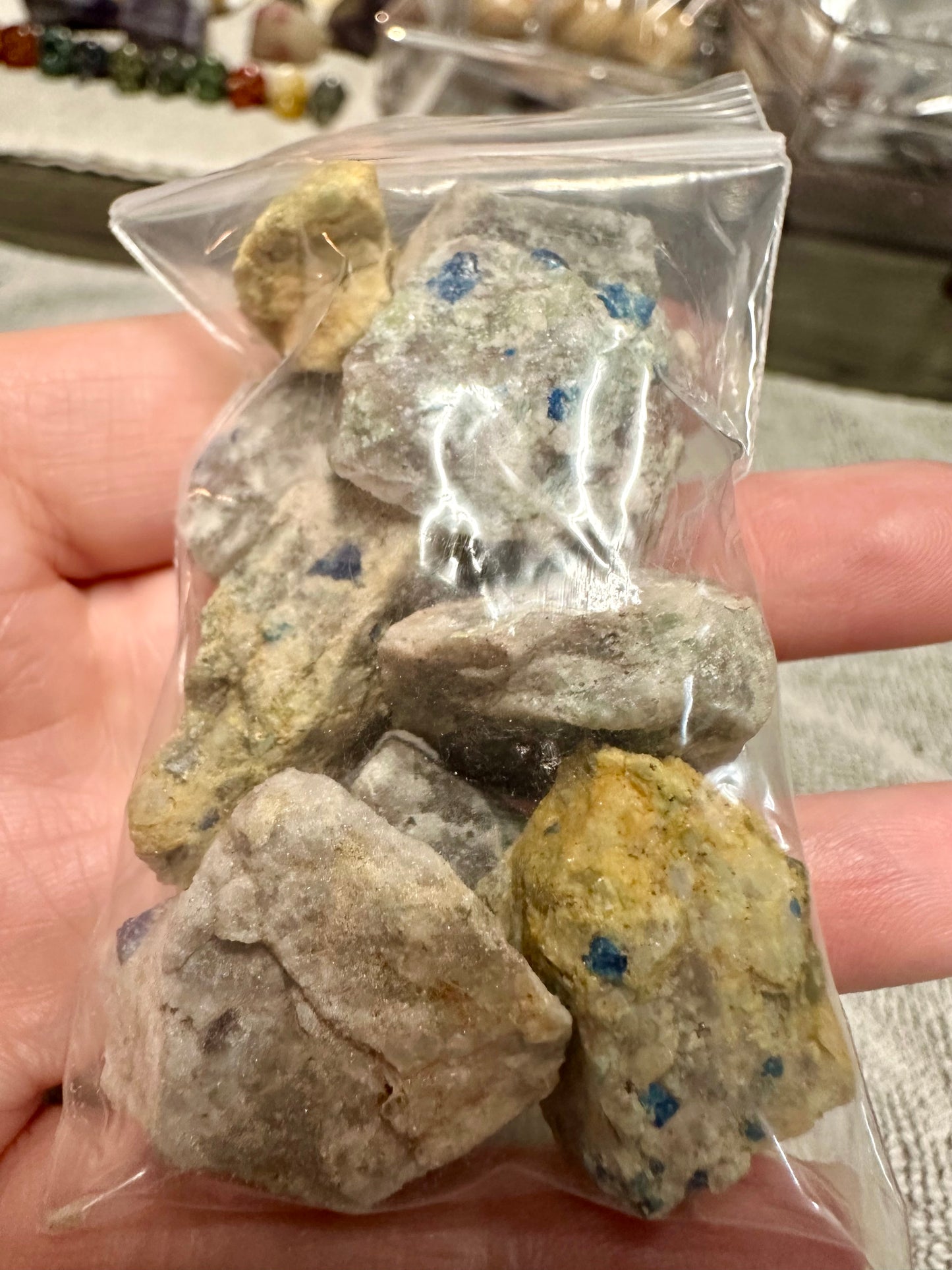 Lazulite Specimen Pack #1 Graves Mountain – Gems & Minerals Rock Shop