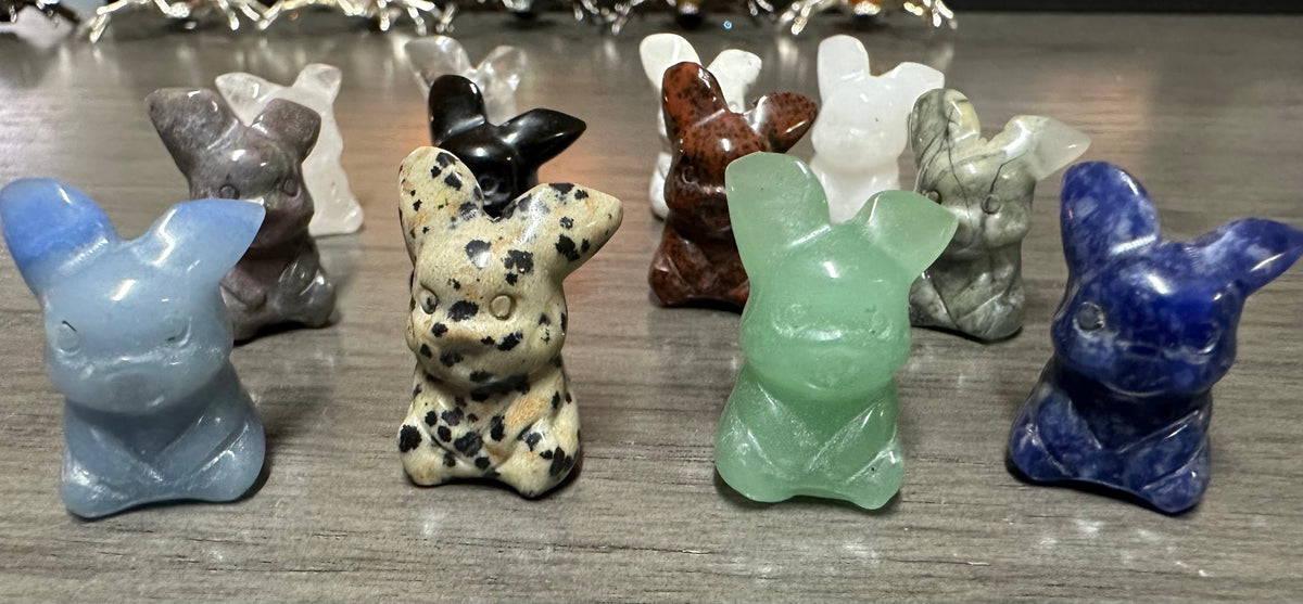 Pikachu Mini Gemstone Carvings| Gems & Minerals Rock