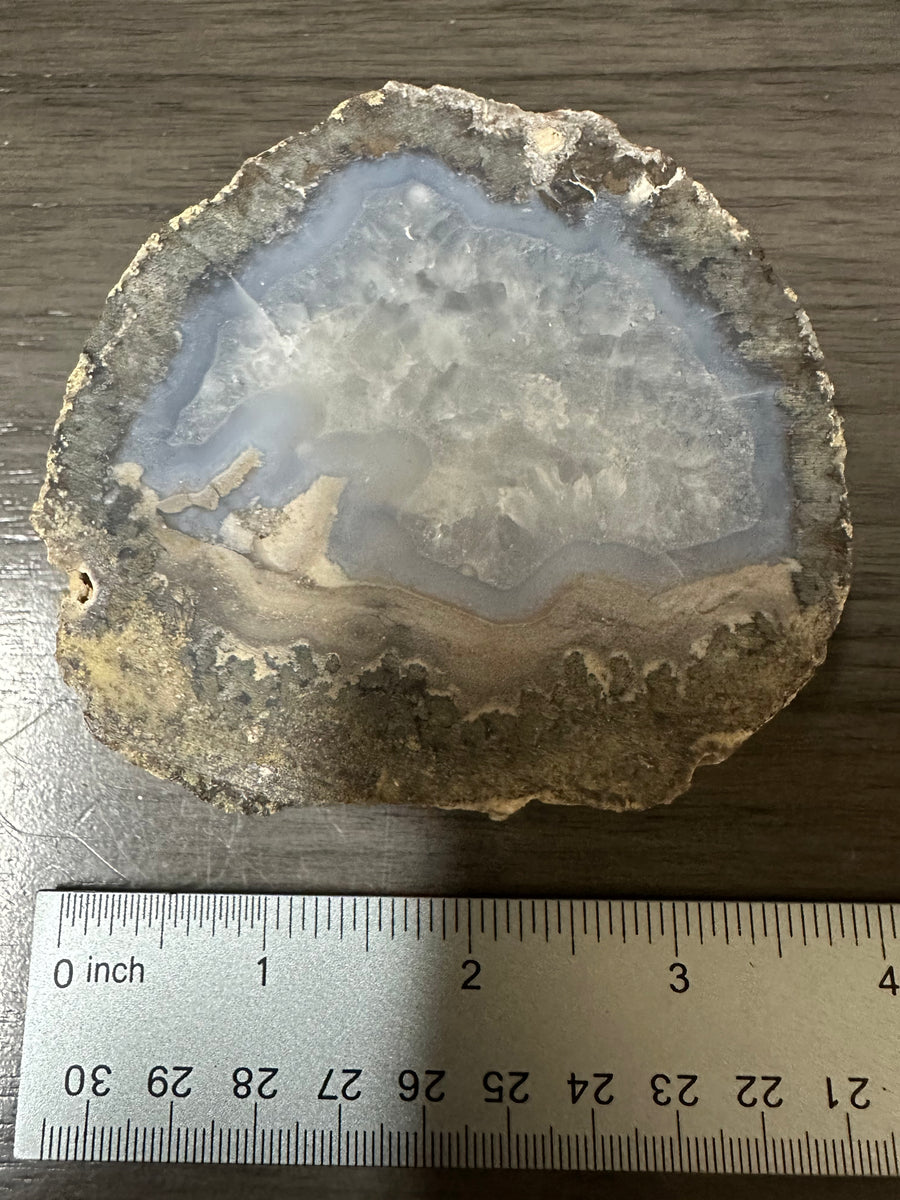 Beautiful Scenic Blue Thunder Egg| Gems & Minerals Rock