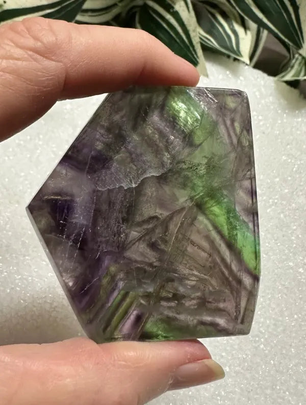 Fluorite Free Form Slab #4| Gems & Minerals Rock
