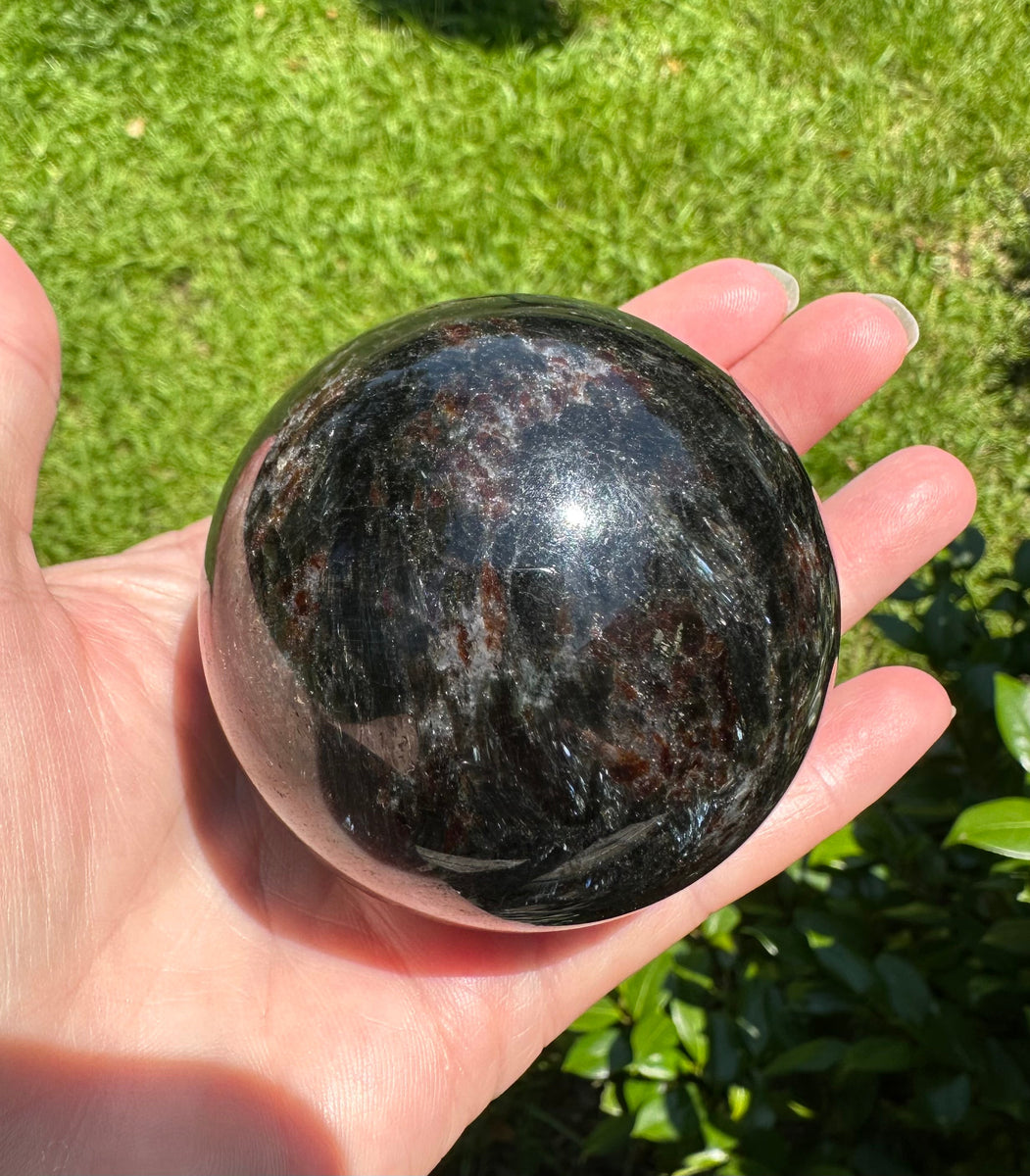 Russian Astrophyllite Sphere #1| Gems & Minerals Rock