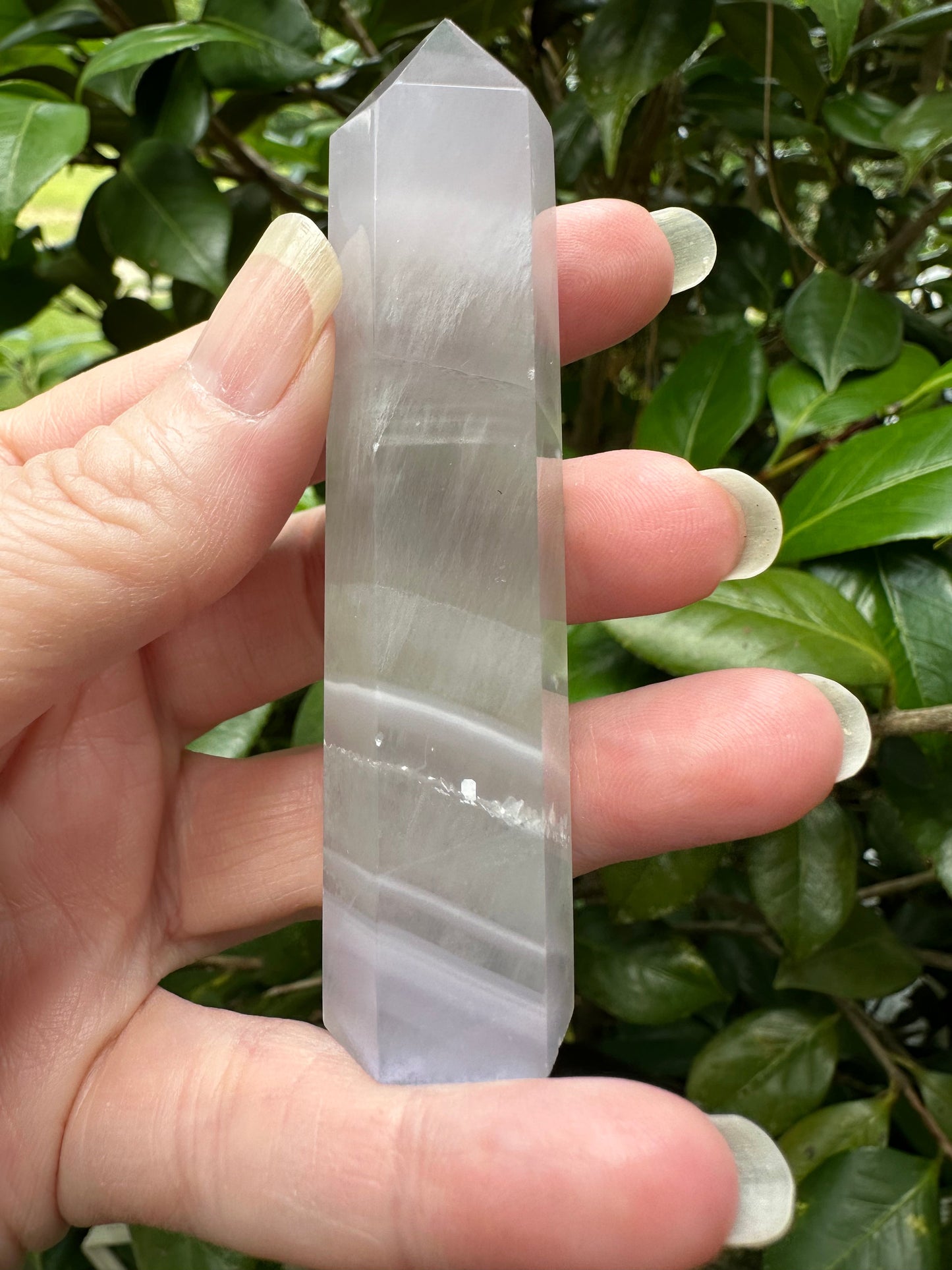 Yttrium Fluorite Obelisk Tower #2 – Gems & Minerals Rock Shop