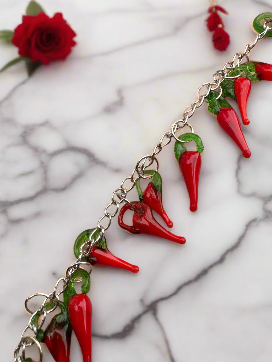 Glass Red Hot Chili Pepper Strand – Gems & Minerals Rock Shop