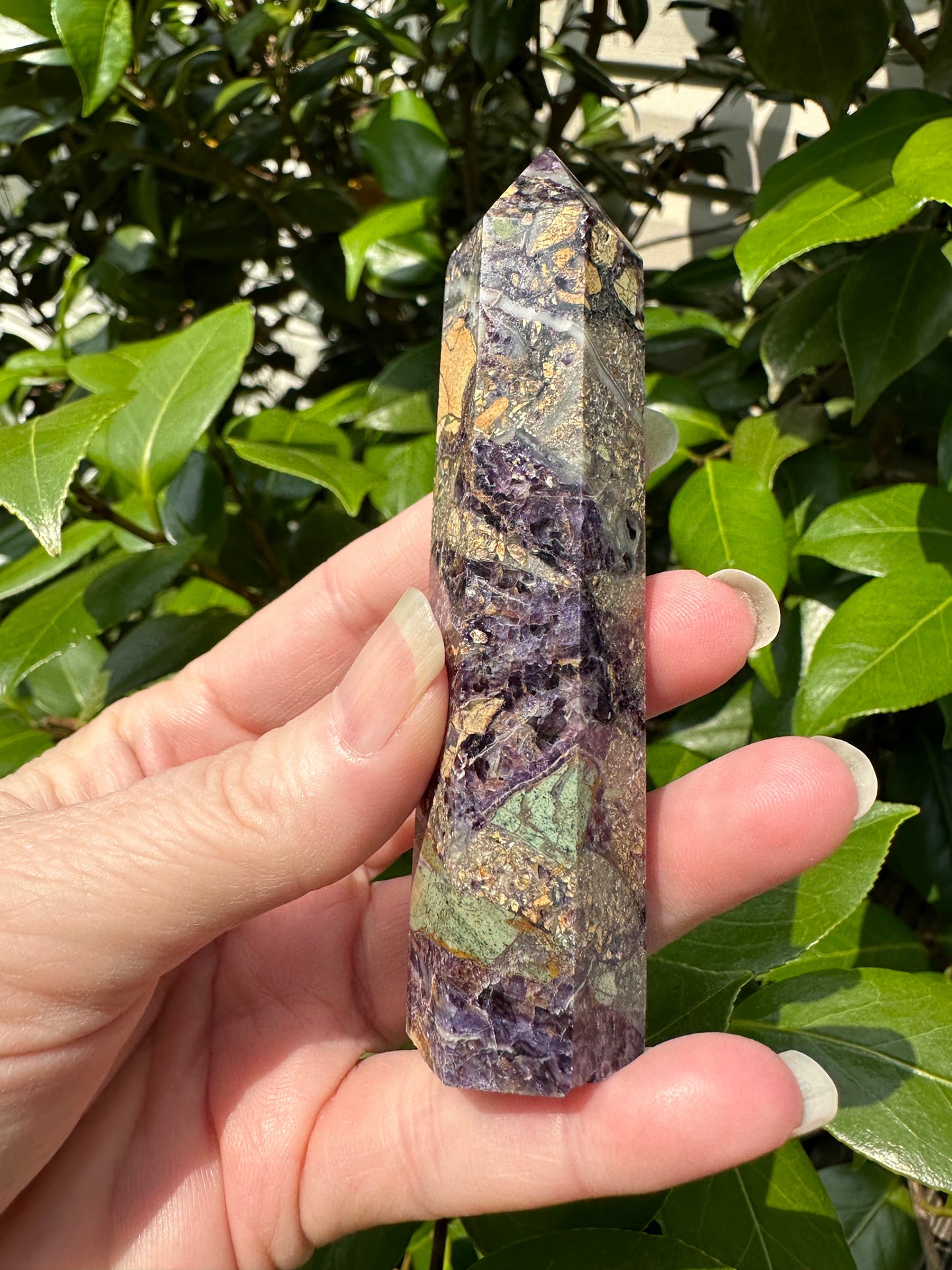 Fluorite Root Obelisk Tower Point #3 – Gems & Minerals Rock Shop