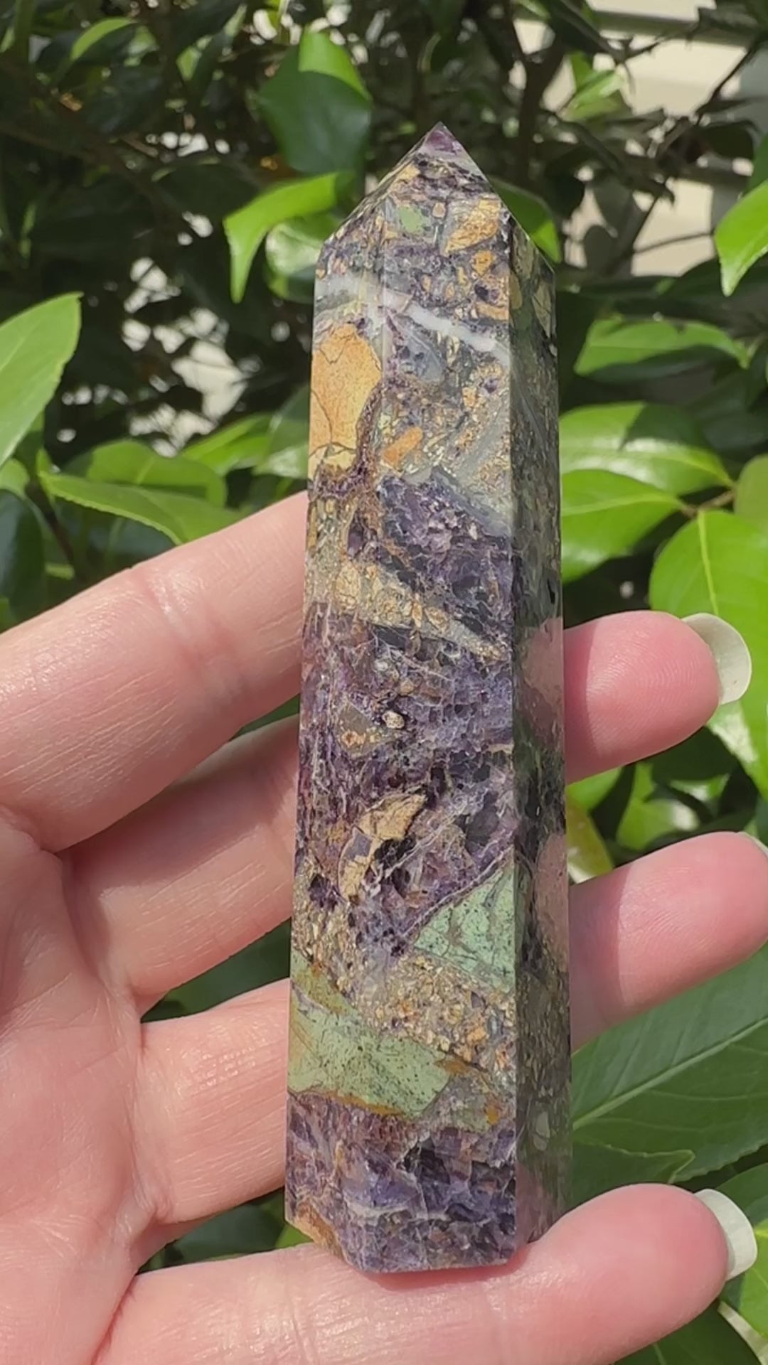 Fluorite Root Obelisk Tower Point #3 – Gems & Minerals Rock Shop